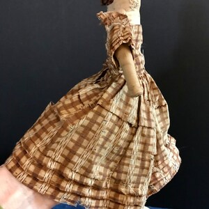 Antique Cloth Doll With Rolled Linen Arms and Legs, Painted Face - Etsy