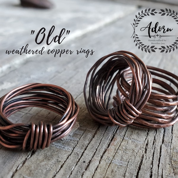 Copper Wire Ring - Etsy