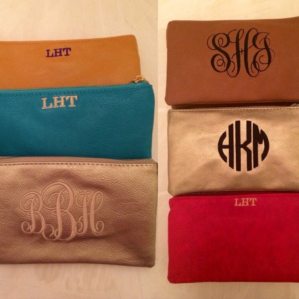 Monogram Clutch - Etsy