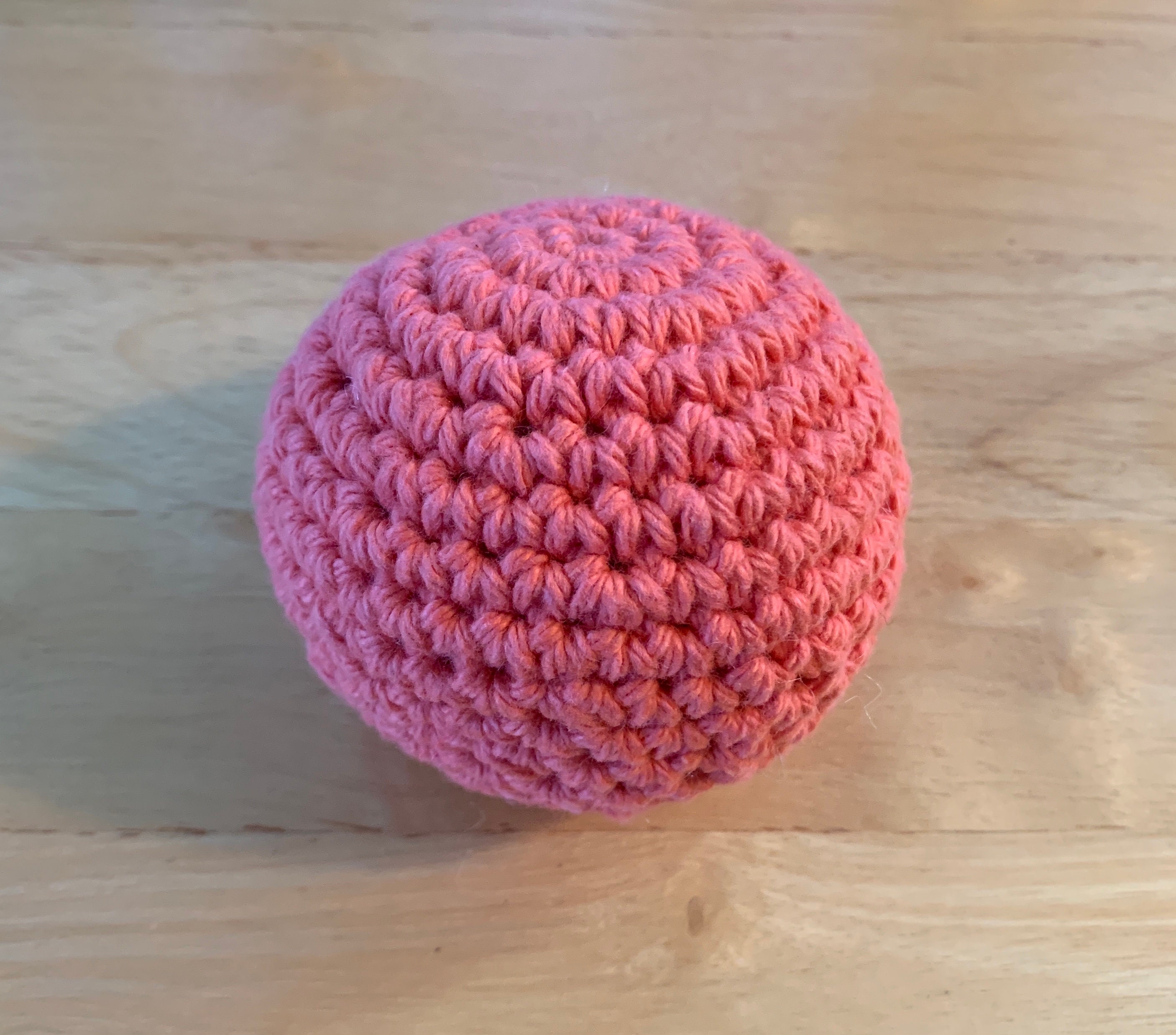 Handmade Stuffed Crochet Balls set of 3 Classic Pink, Orange Sherbet ...