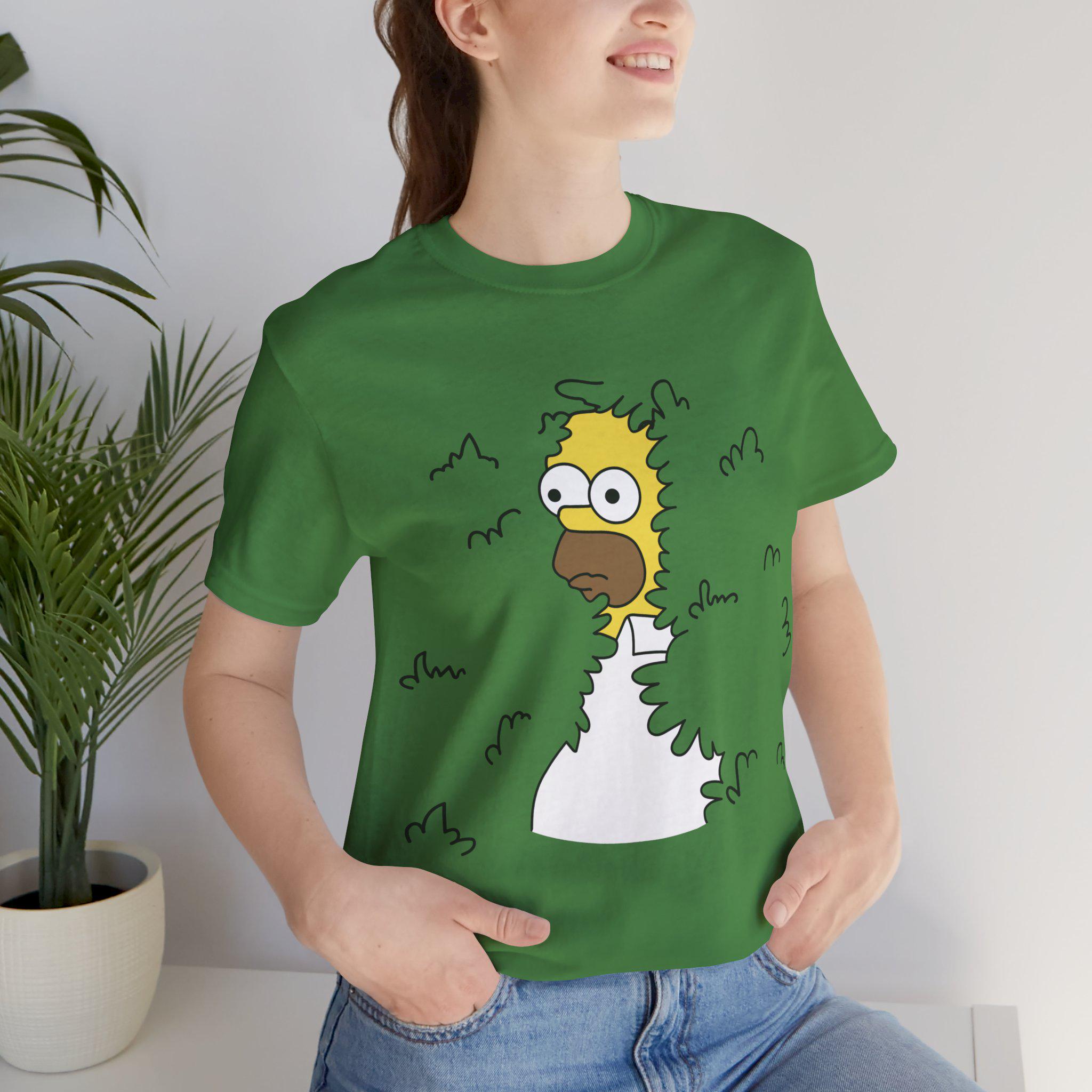 Homer Simpson Meme T-shirt , Simpsons T-shirt , Homer Simpson Hiding in ...