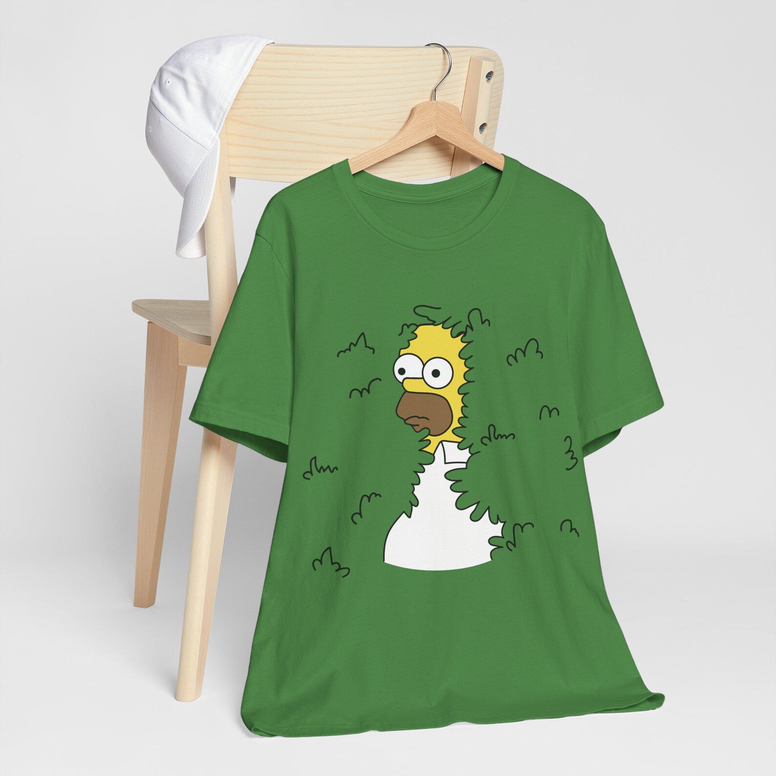 Homer Simpson Meme T-shirt , Simpsons T-shirt , Homer Simpson Hiding in ...