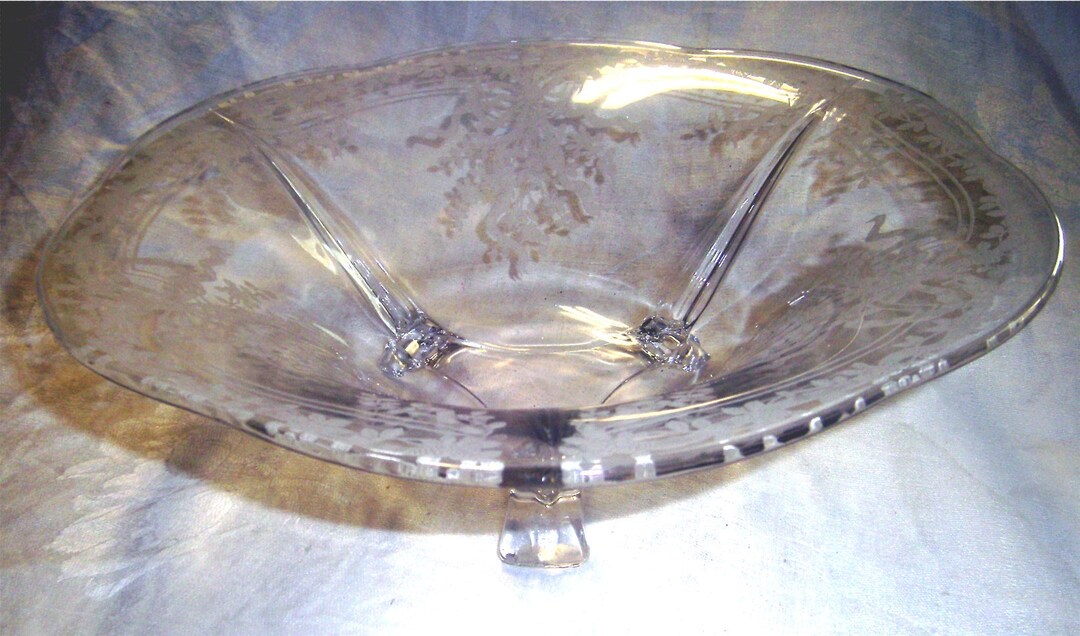 FOSTORIA GLASS COMPANY – Romance – 12” Console Bowl - Etsy