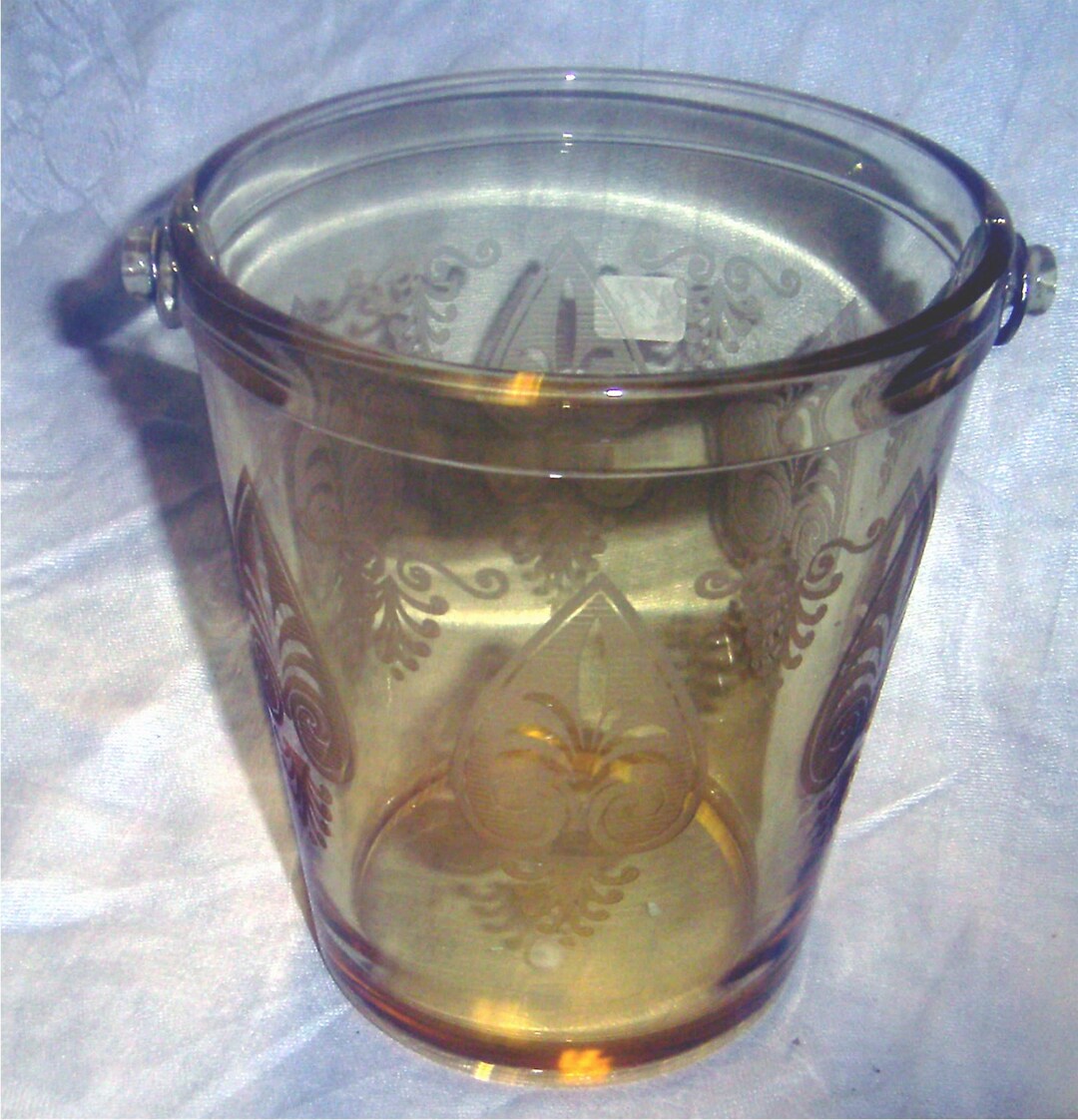 FOSTORIA GLASS COMPANY – Yellow – Trojan – Ice Bucket– 1920's - Etsy
