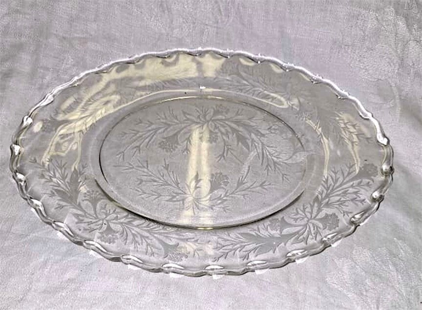 FOSTORIA GLASS COMPANY – Heather 10” Platter - Etsy