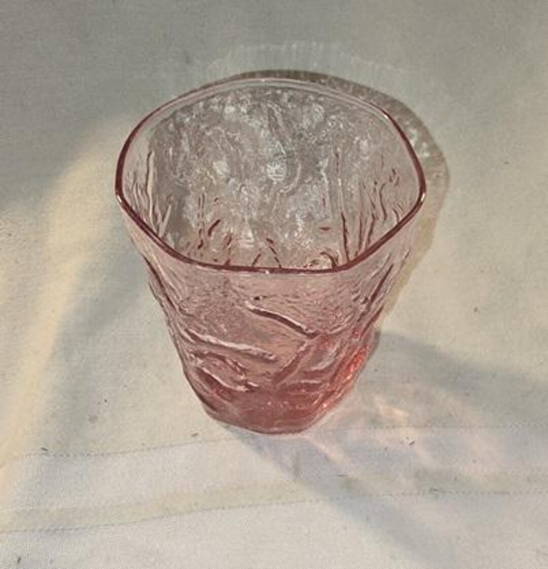 SENECA GLASS COMPANY - Driftwood - Pink - 3 1/2" Tumbler - Etsy