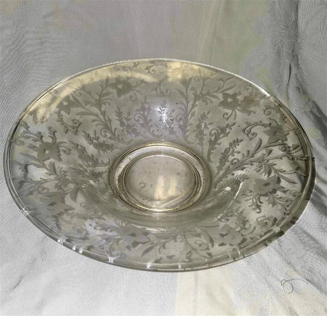 CAMBRIDGE GLASS COMPANY – Daffodil – 12'' Console Bowl - Etsy