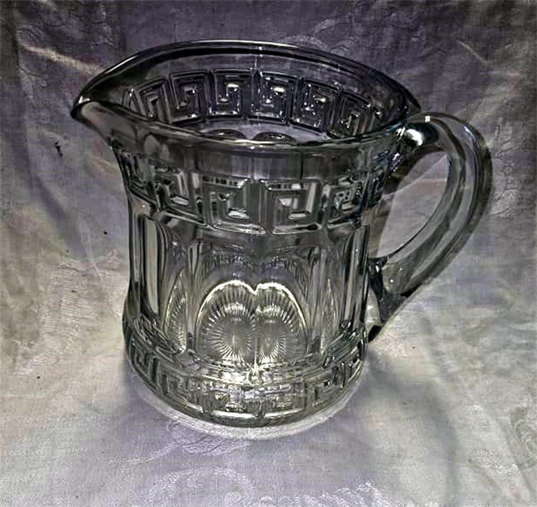 HEISEY GLASS COMPANY – Greek Key 1 Qt. Pitcher - Etsy