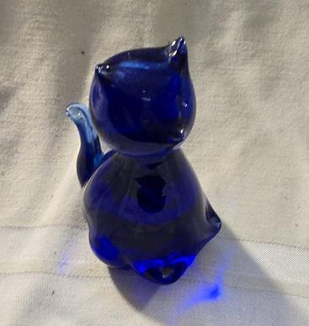 Pilgrim Glass – Cobalt Cat - Etsy