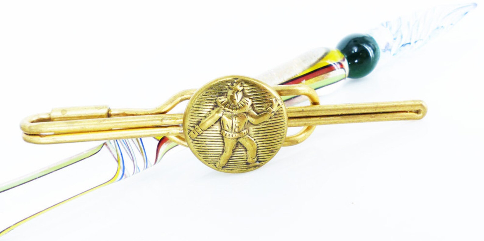 Antique Victorian Brass Court Jester Embellishment Brass Slip - Etsy