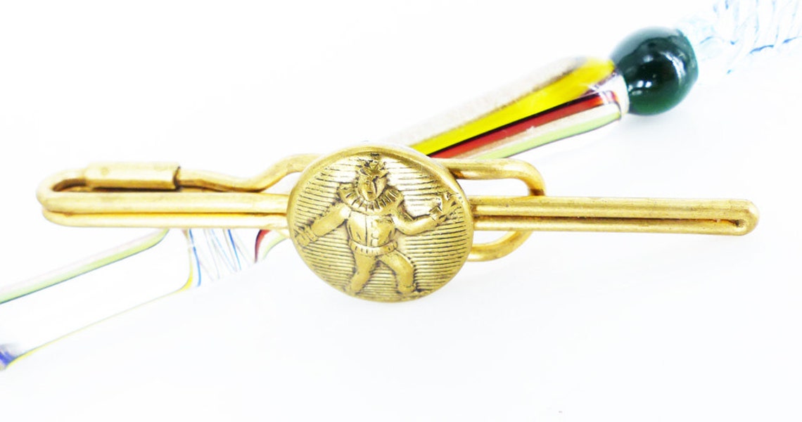 Antique Victorian Brass Court Jester Embellishment Brass Slip - Etsy