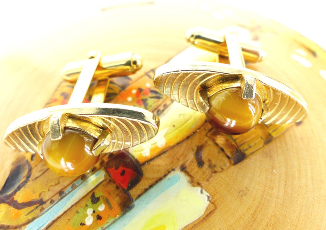 Free Gift Packaging Vintage Anson Gold Grooved Line Design With Prong ...