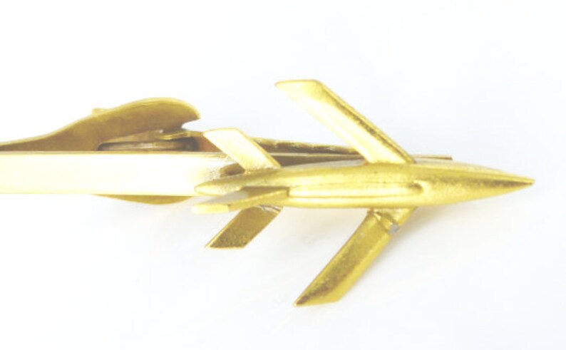 Vintage Brass Jet Plane Tie Bar / Tie Clip. Aviation Collector - Etsy