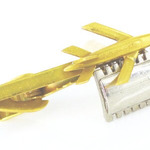 Vintage Brass Jet Plane Tie Bar / Tie Clip. Aviation Collector Gift ...