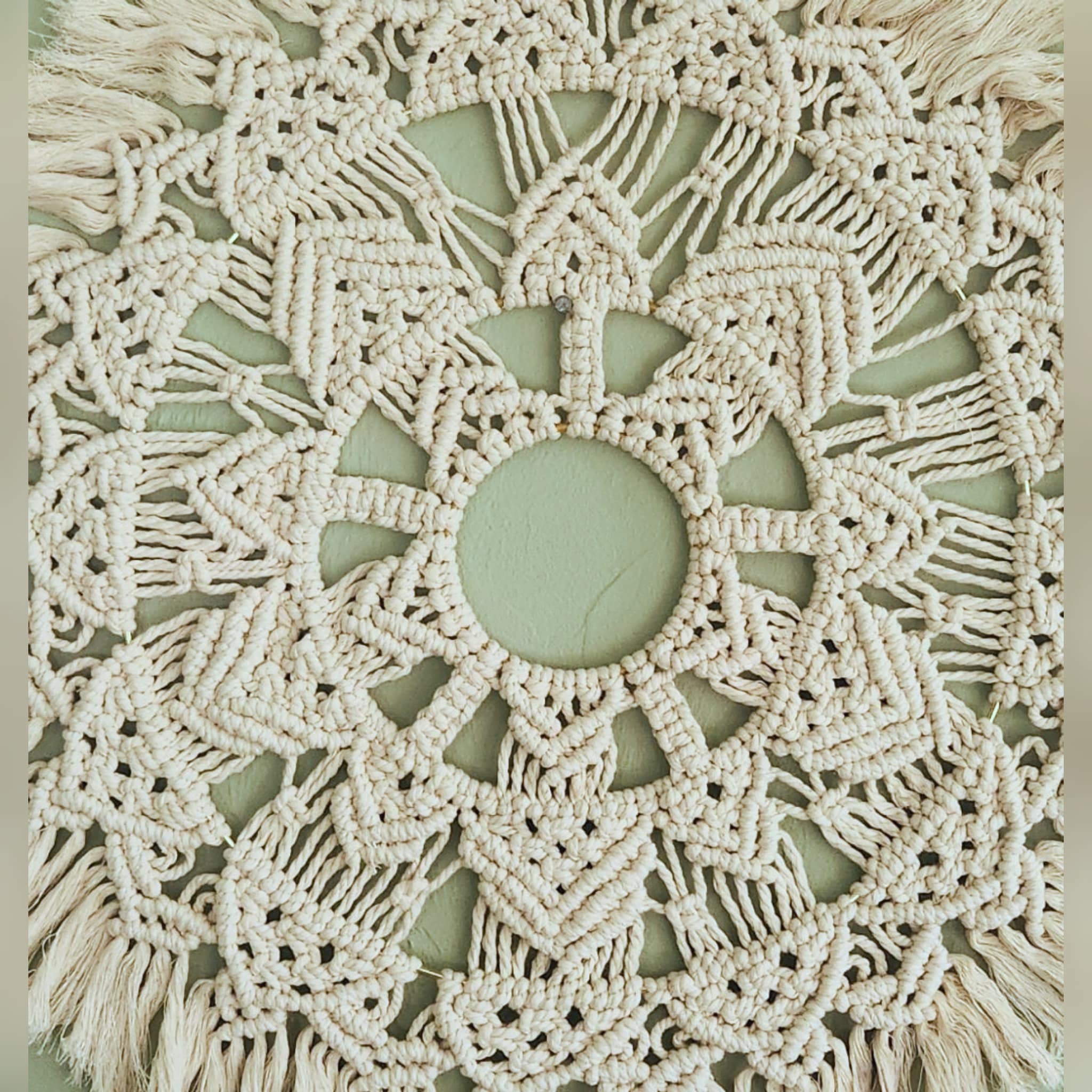 Macramè Mandala Hanging - Etsy