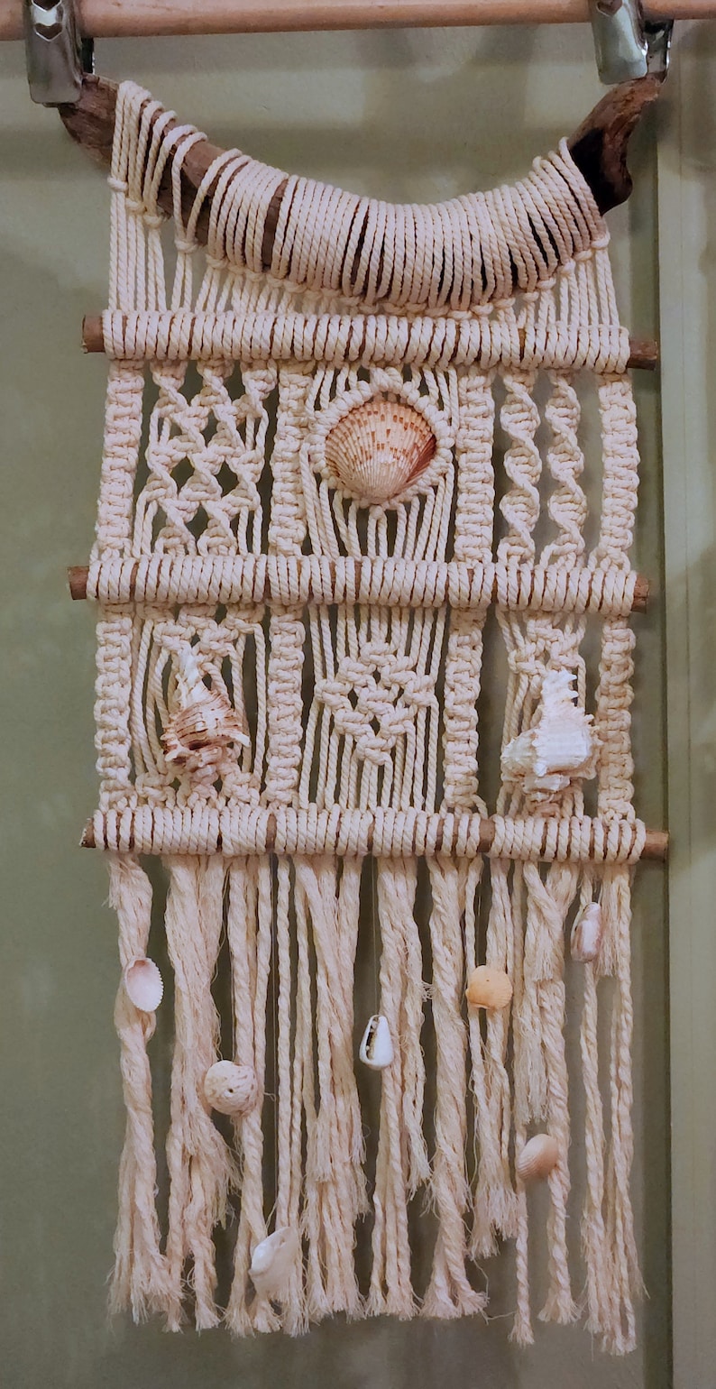Sea Shell Macrame Wall Hanging - Etsy