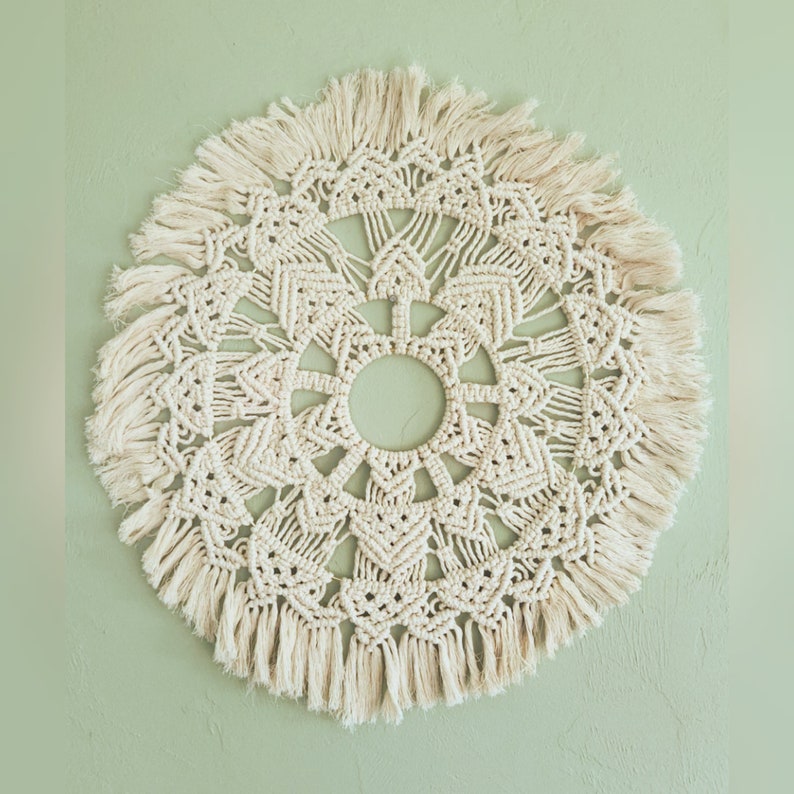 Macramè Mandala Hanging - Etsy