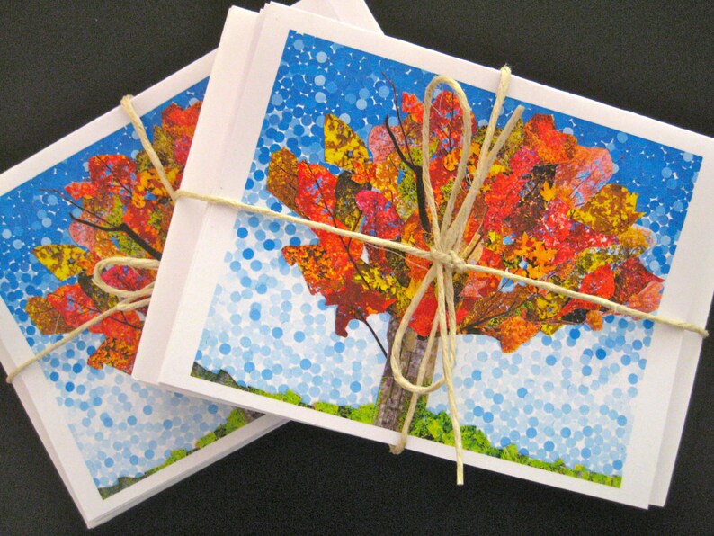 Tree of Many Colors Greeting Cards (set of 10) - Etsy