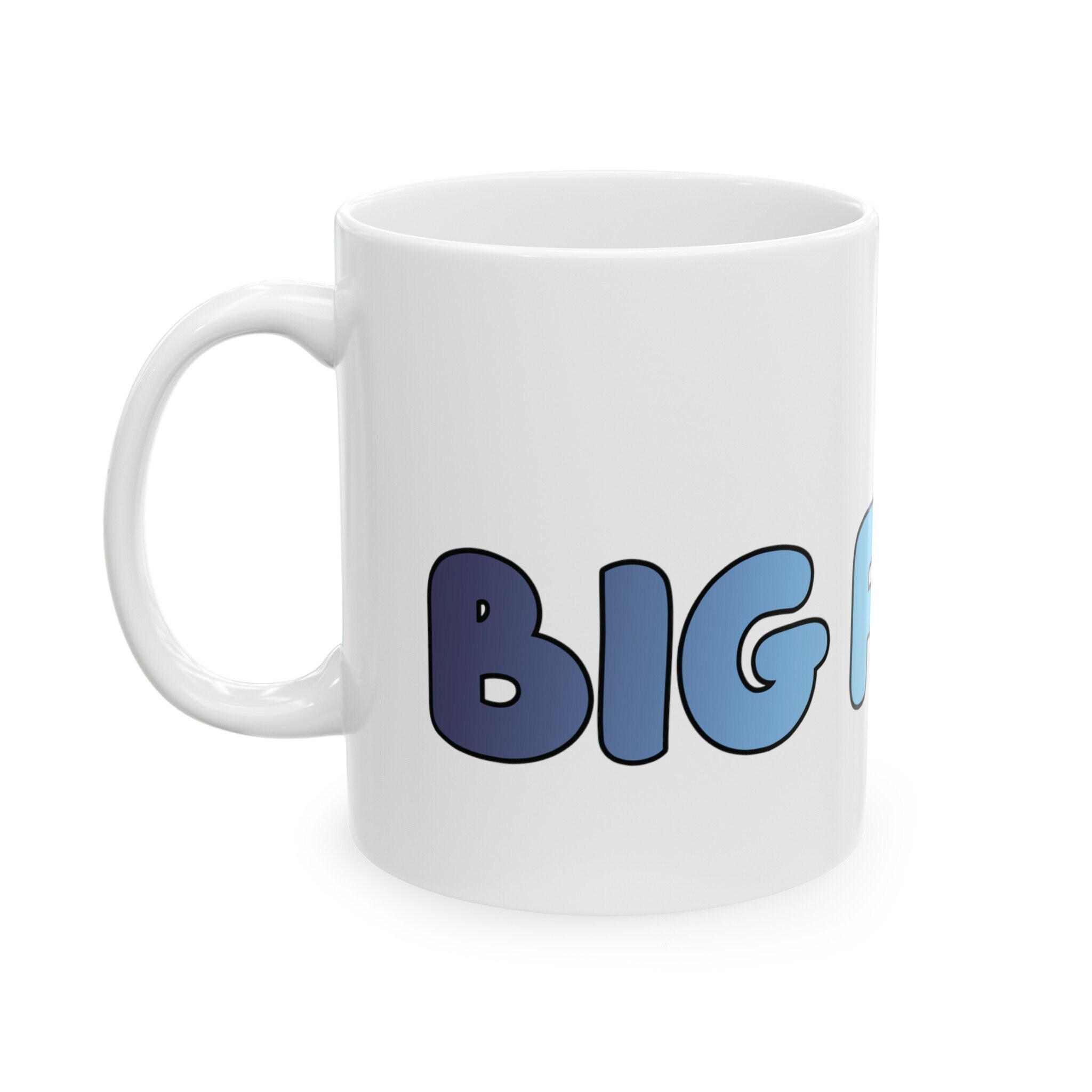 Big Fella Ceramic Mug Bluey & Bingo Coffee Lover - Etsy