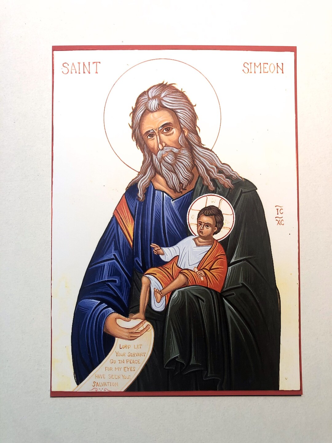St. Simeon Icon: Giclee Print, Catholic Christian Art, 11x15 Inches ...