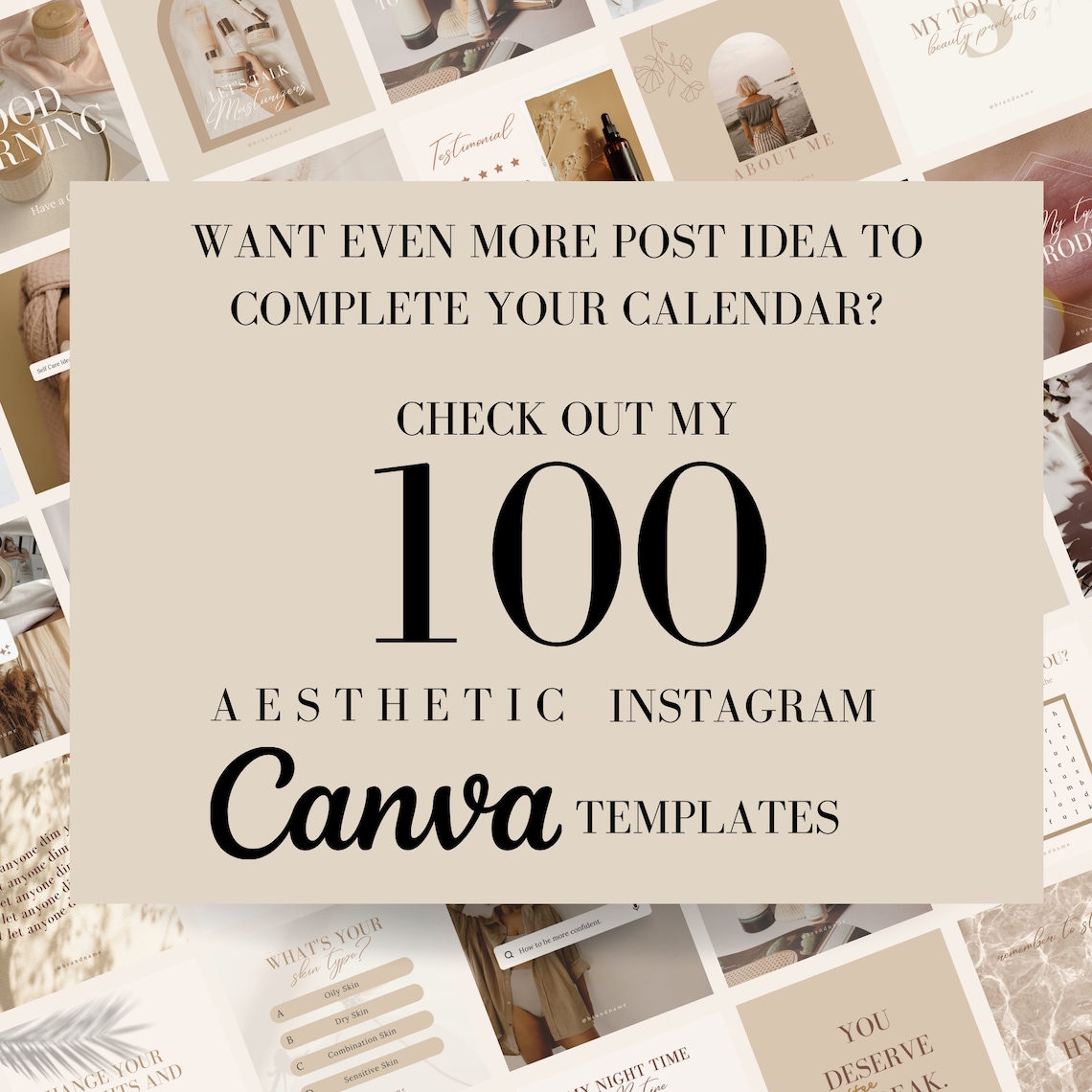 Content Calendar Template for Instagram, Facebook, Social Media ...