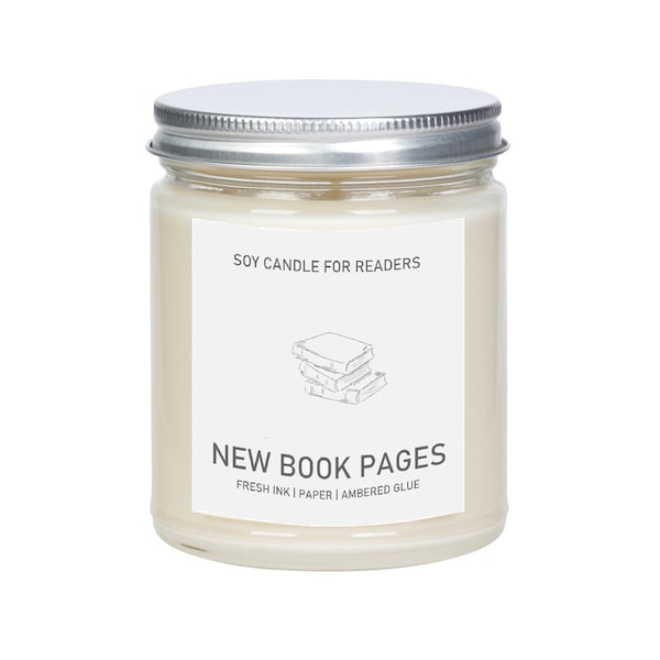 Book Scented Candle - Etsy