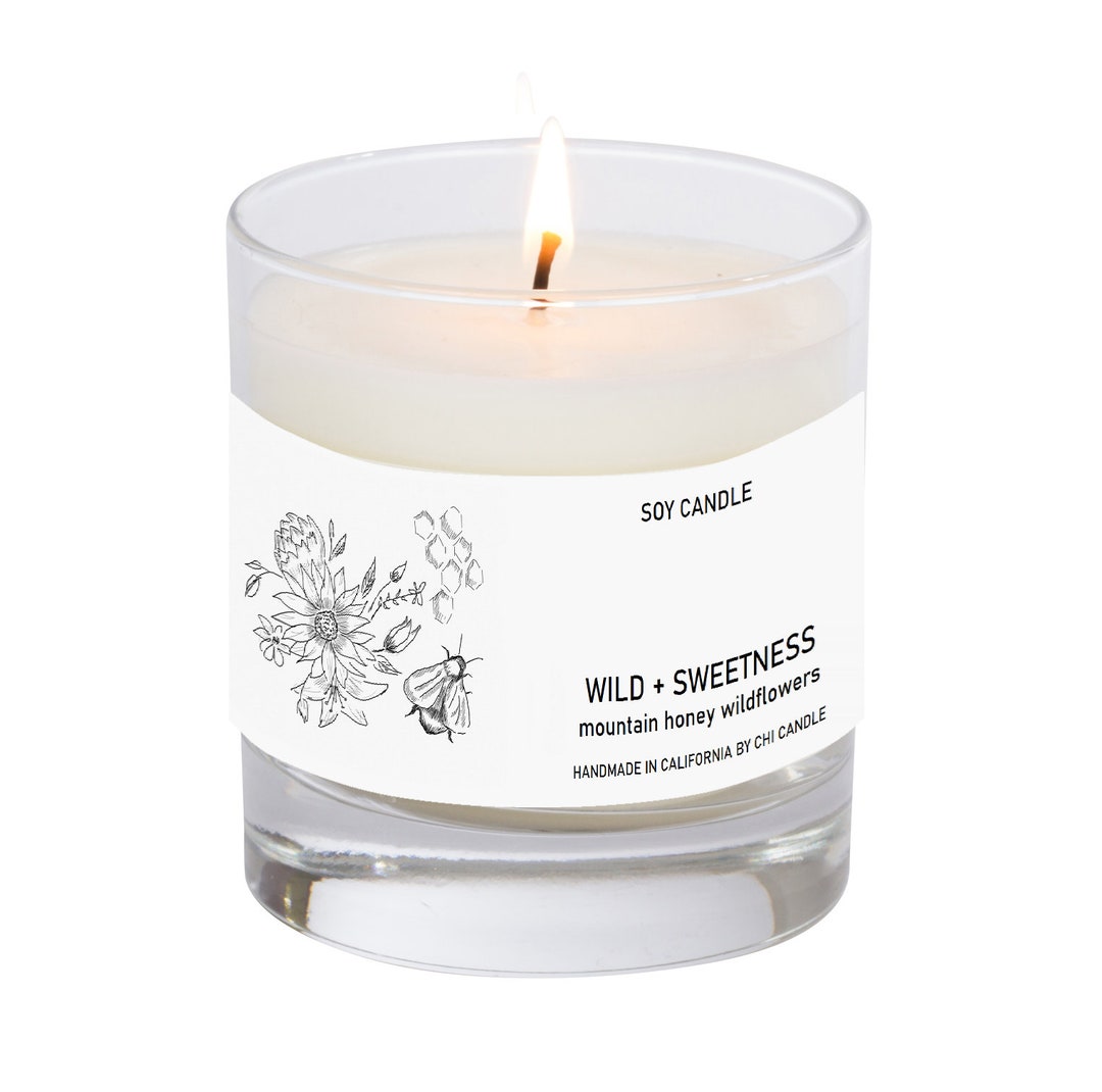 Wild + Sweetness Soy Candle. Mountain Honey Wildflowers 8 Oz Tumbler ...