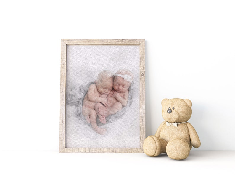 Watercolor Photo Artwork Design Photo Alteration Wedding - Etsy