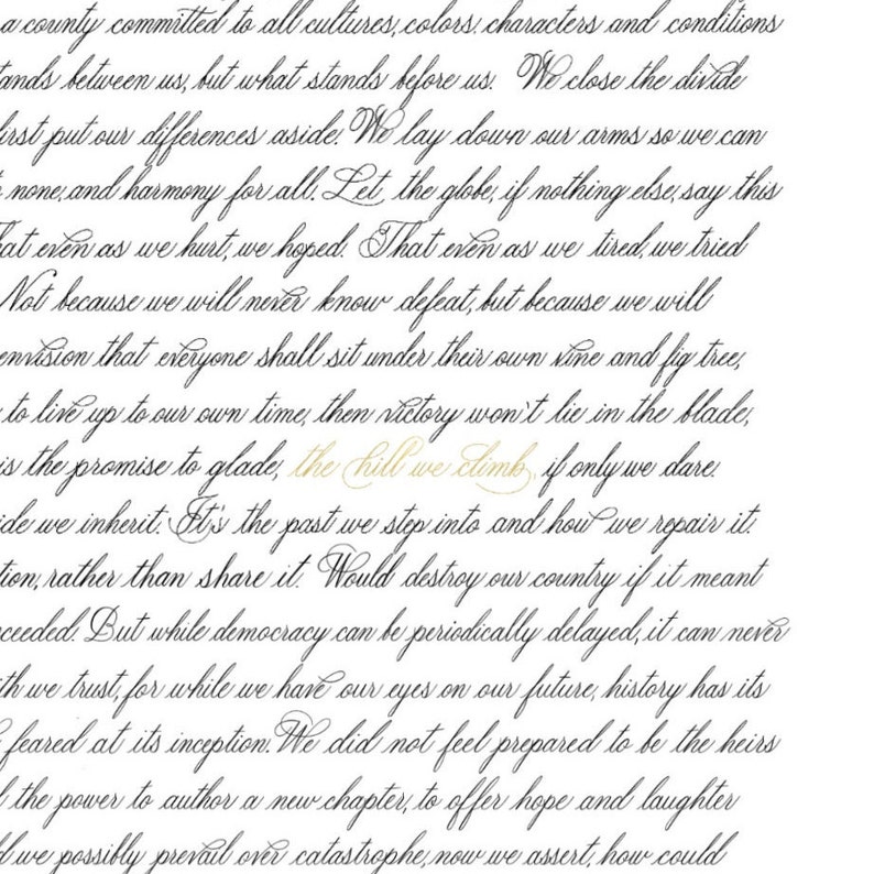 Amanda Gorman Full Poem the Hill We Climb There is Always Light ...