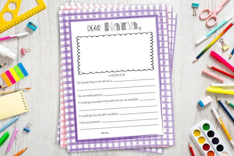 Mothers Day Letter From Child About My Grandma Mothers Day - Etsy