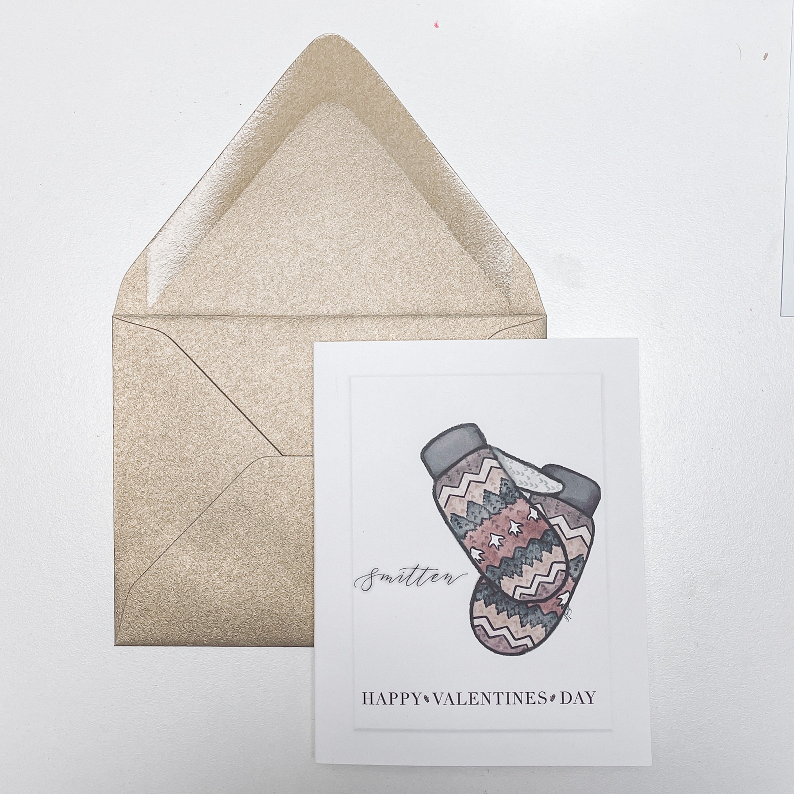 Smitten, Bernie Sanders Valentines, Mittens Note Card, Mittens ...