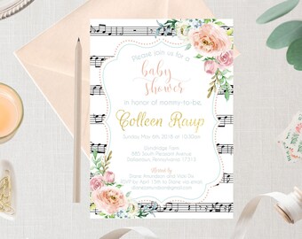 Music Baby Shower | Etsy