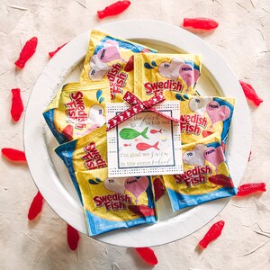 Sweedish Fish Valentines Day Printable, Valentines Card, Class Cards ...
