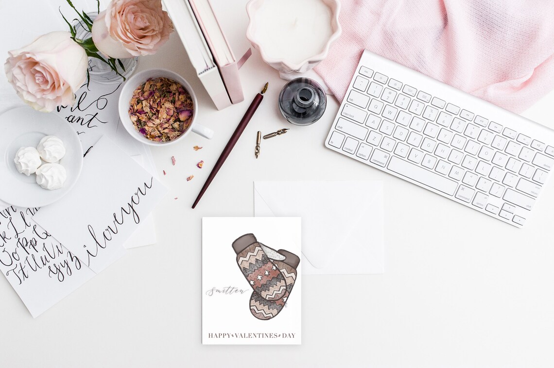 Smitten Bernie Sanders Valentines Mittens Note Card Mittens - Etsy