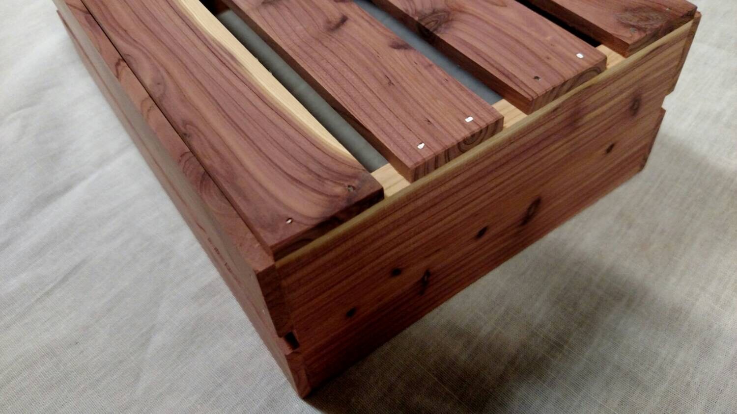 Red Cedar Decorative Crate - 6.5"w X 9"l X 3"h (medium) - Etsy