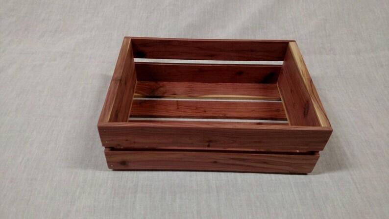 Red Cedar Decorative Crate - 6.5"w X 9"l X 3"h (medium) - Etsy