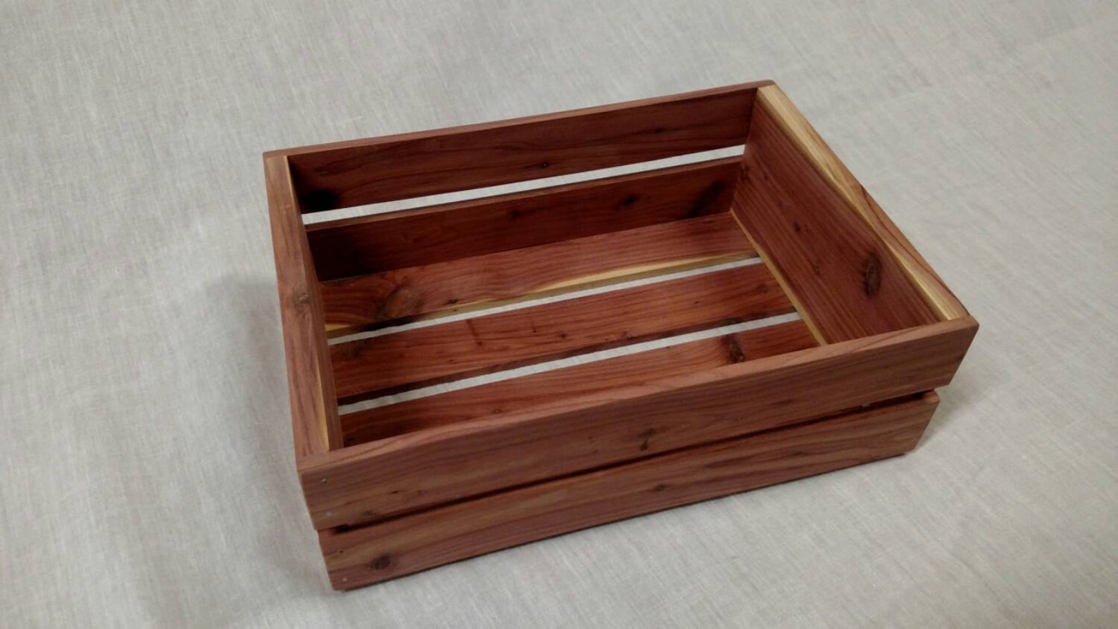 Red Cedar Decorative Crate - 6.5"w X 9"l X 3"h (medium) - Etsy
