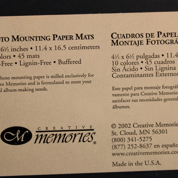 Photo Mounting Paper - Etsy