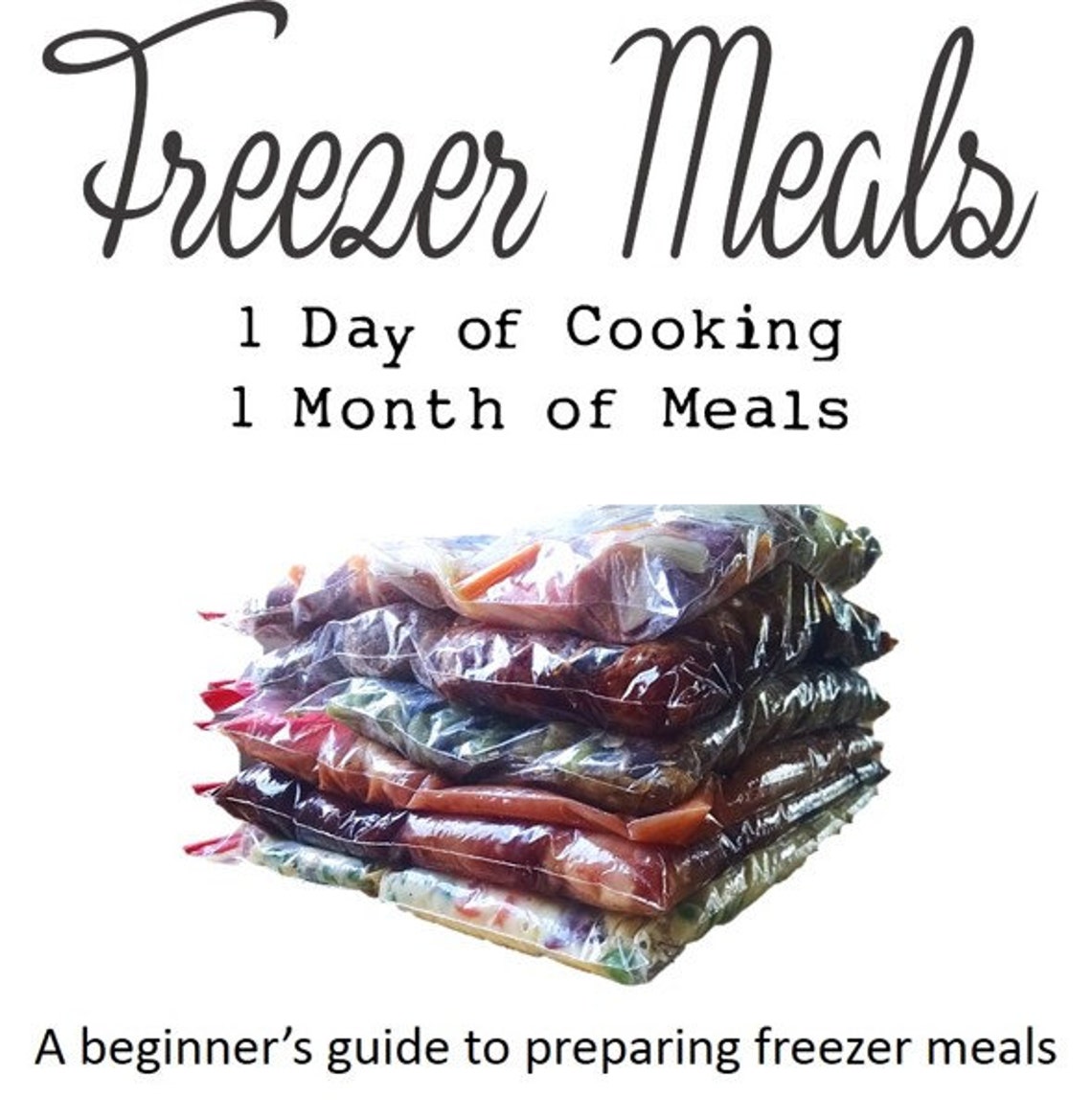 Freezer Meal Prep Guide Batch Cooking Recipe Cards Grocery Shopping List Freezer Meal Recipes