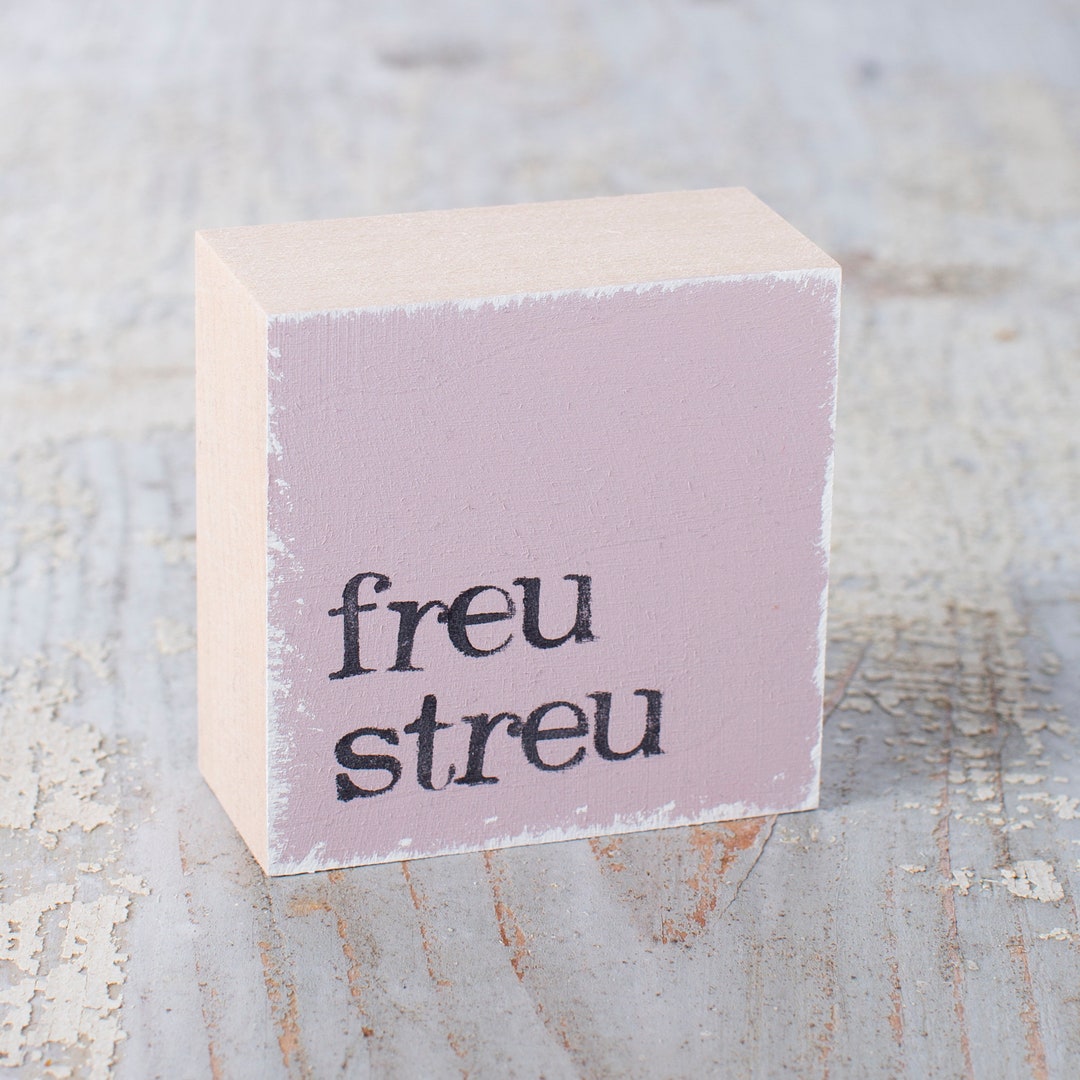 Mini Text Plate freu Streu - Etsy