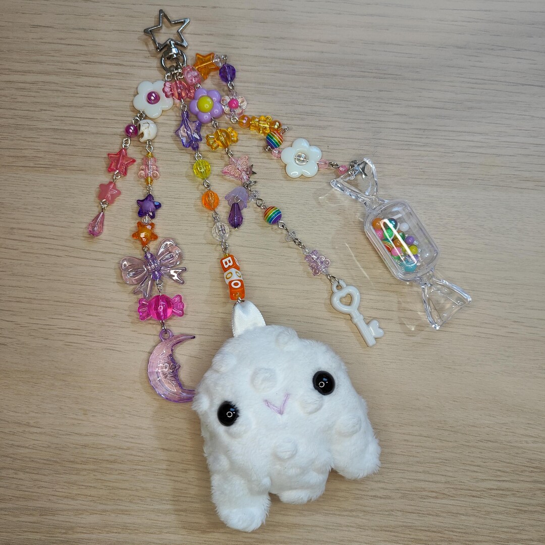 Boo the Cute Ghost Keychain - Etsy