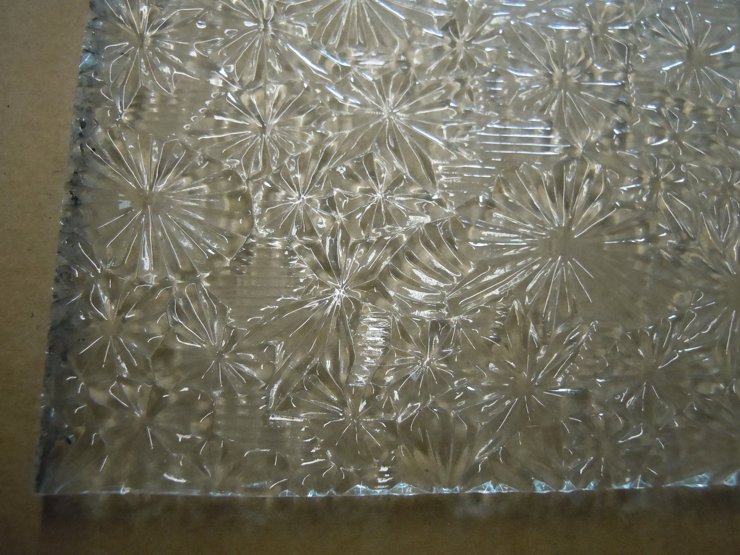 Vintage Obscure Florentine Pattern Glass(1 Piece) - 9" X 11" - Etsy