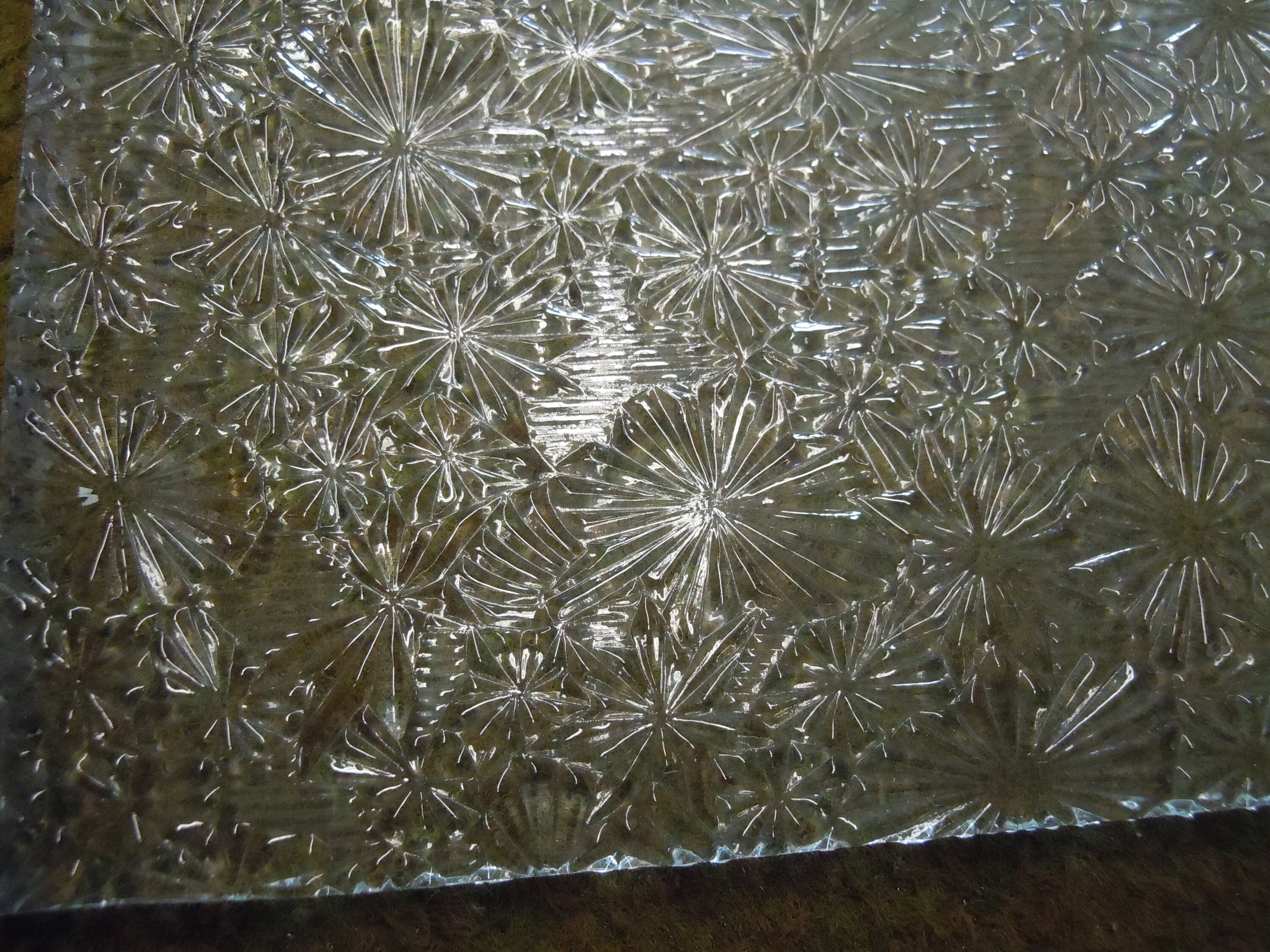 Vintage Obscure Florentine Pattern Glass(1 Piece) - 9" X 11" - Etsy