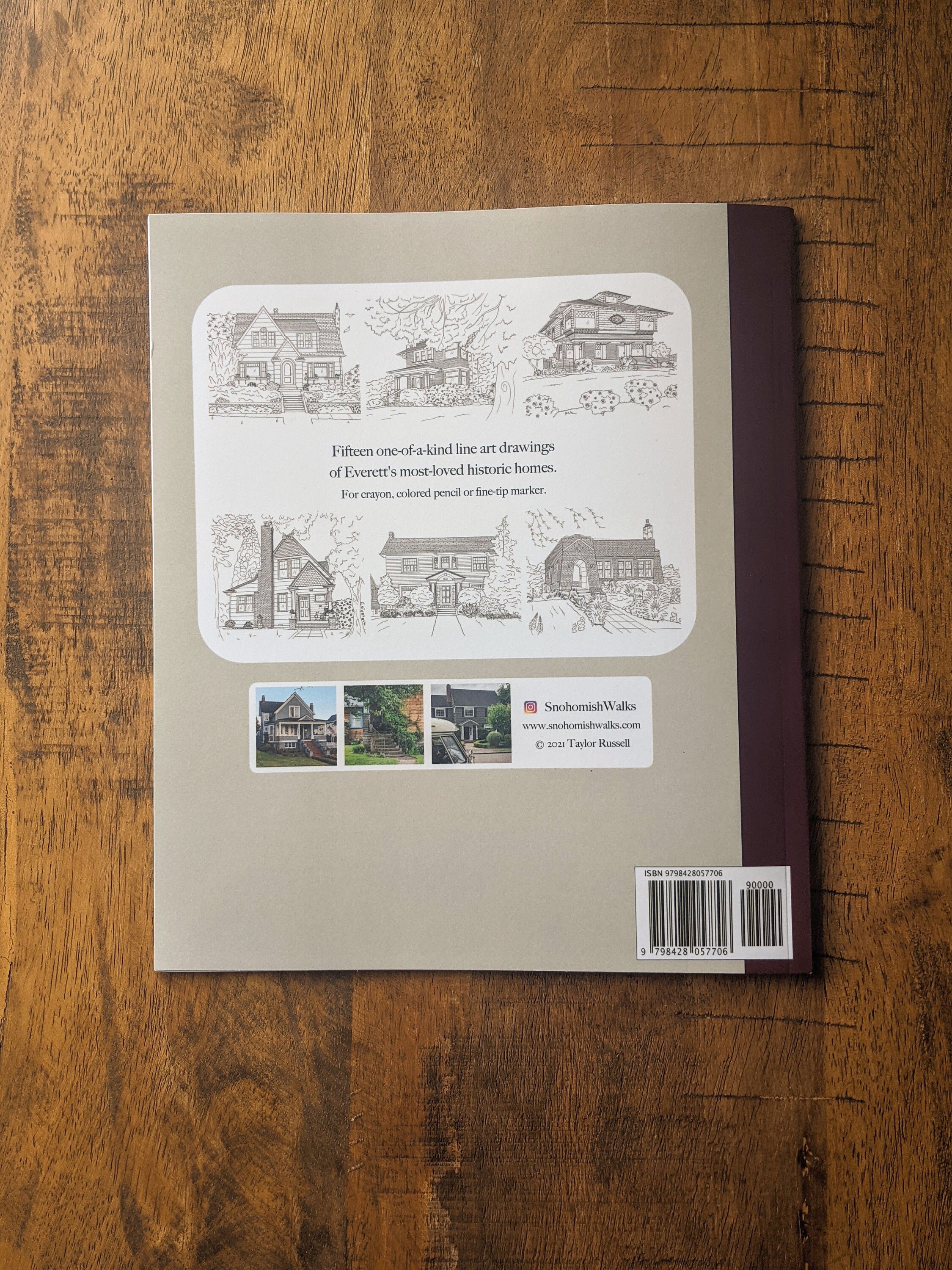 Historic Homes of Everett Coloring Book - Washington Puget Sound ...