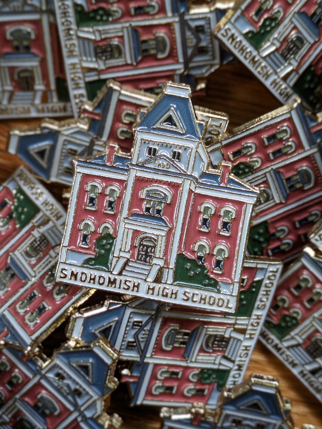 Snohomish High School Snohomish Pin Soft Enamel Historic Home PNW ...