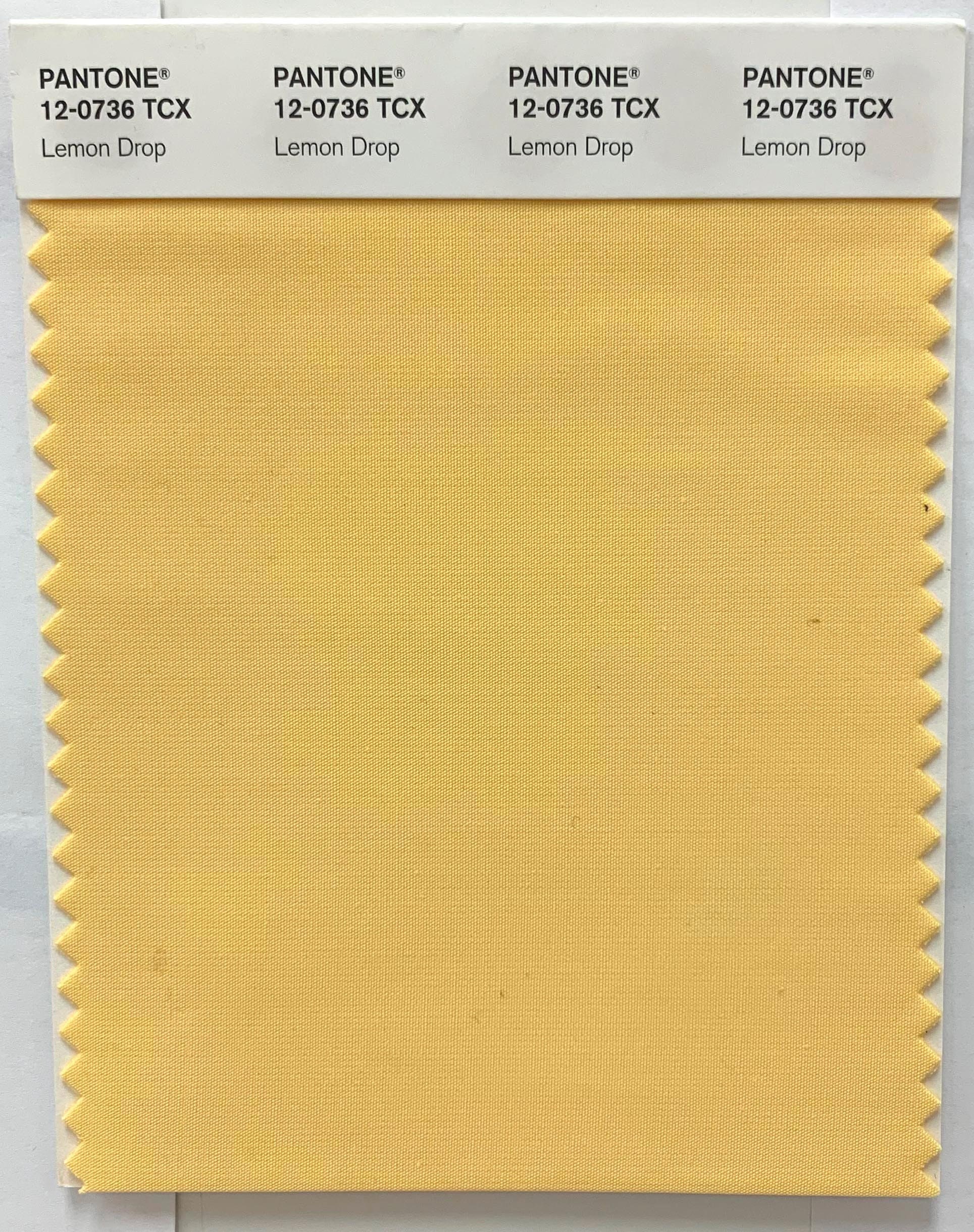 Original Pantone Smart 12-0736 TCX Lemon Drop Color Swatch Card - Etsy