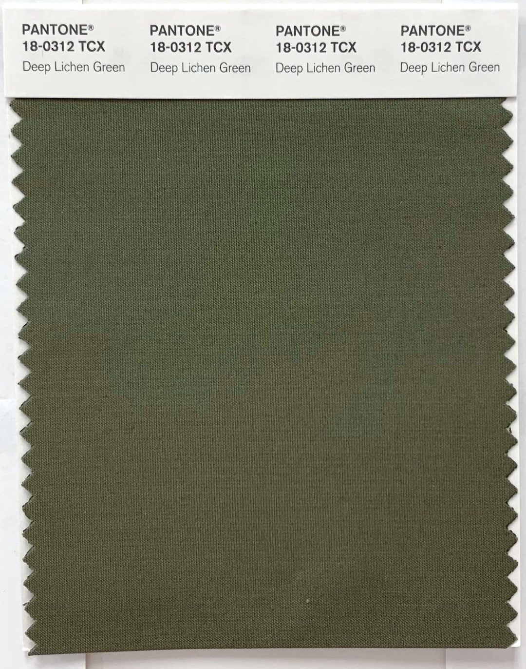 Original Pantone Smart 18-0312 TCX Deep Lichen Green Color Swatch Card ...