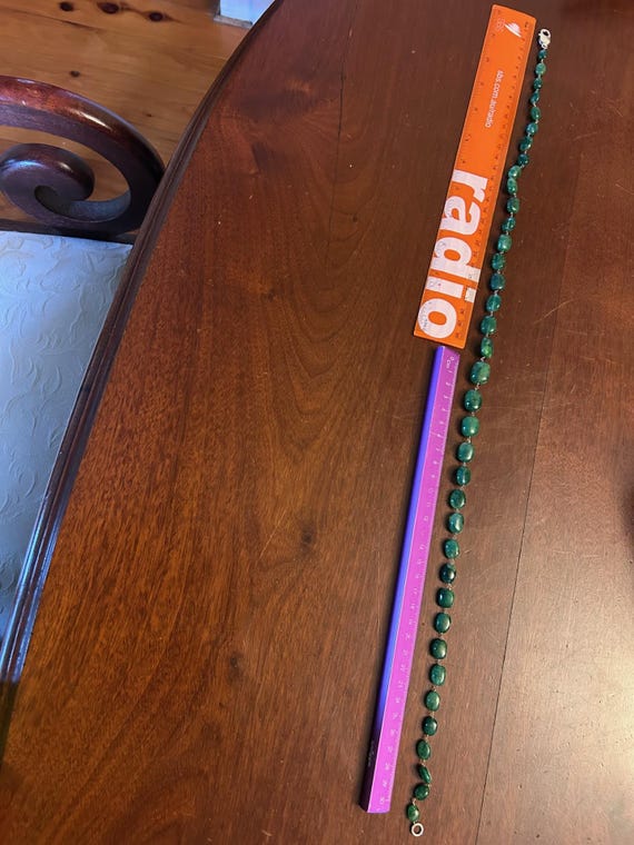 Elegant Single-Stranded Necklace with Large Tumbled D… - Gem