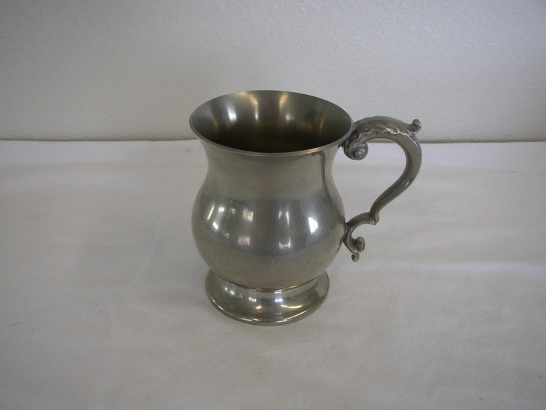 Vintage Pinder Bros. Pewter Georgian Shaped Tankard. Engraved With a ...