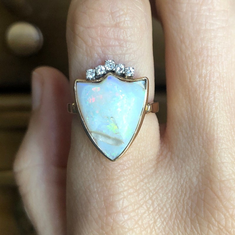 Vintage Opal Ring - Etsy